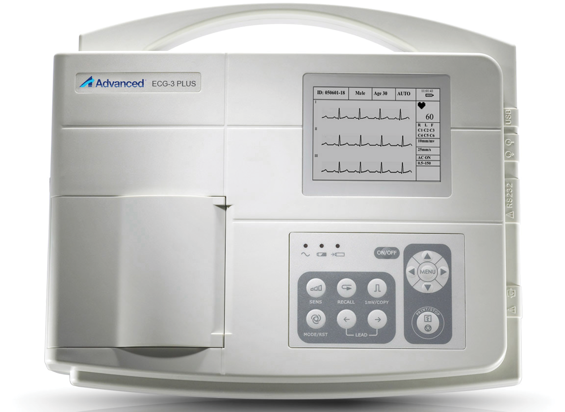 Electrocardiógrafo ADVANCED ECG-3 PLUS - EOS Meds